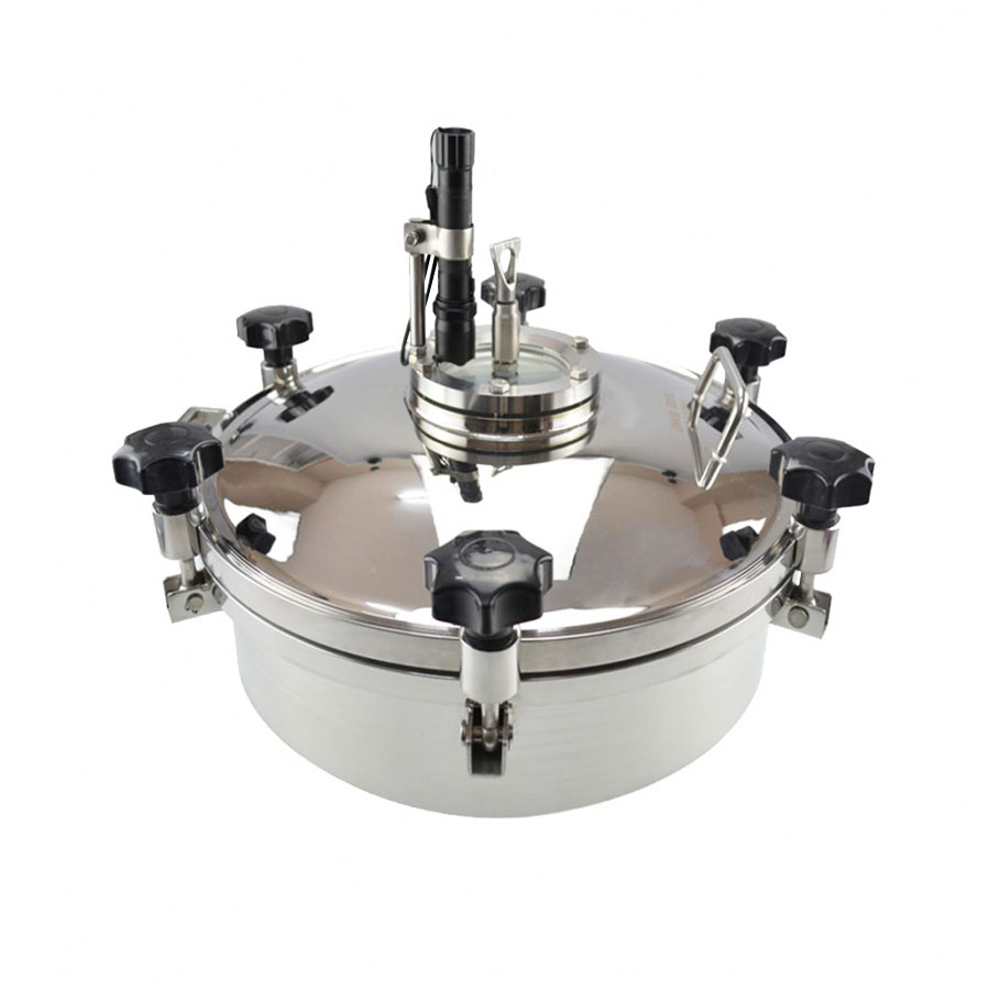 Sanitary Pressurized Tank Manway Cover with Sight Glass from China ...